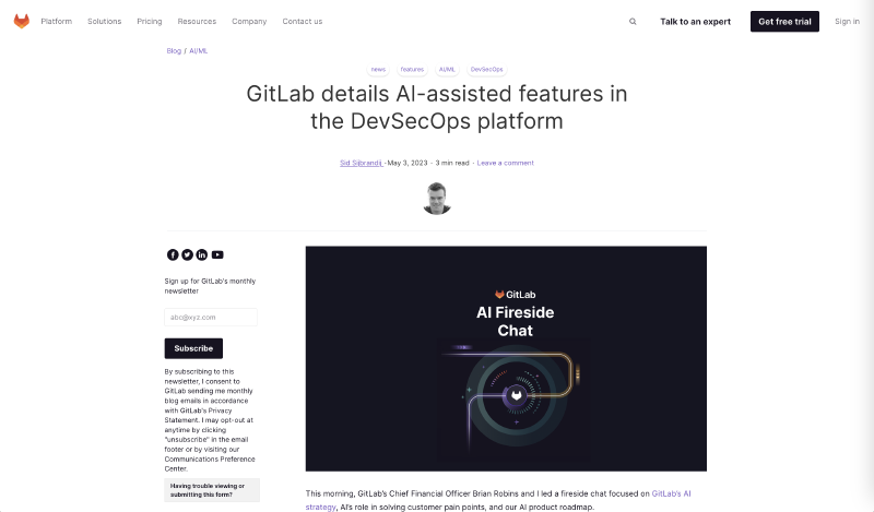 GitLab 也要跟著 AI 潮流，結合 AI 功能 - 和艦長一起30天玩轉GitLab